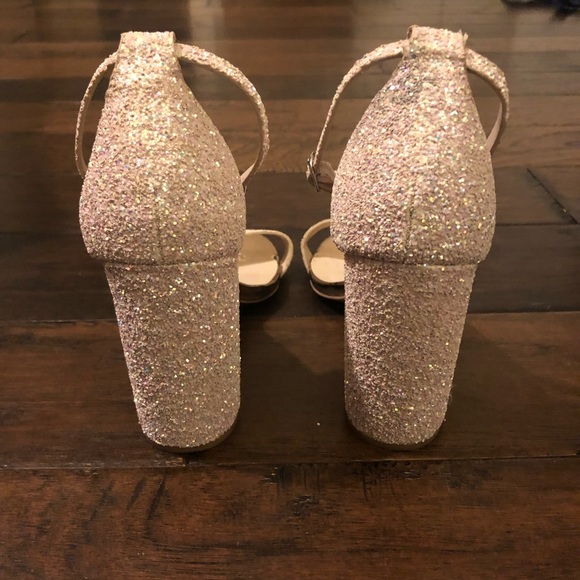 Qupid | Shoes | Qupid Glitter Block Heels Size | Poshmark